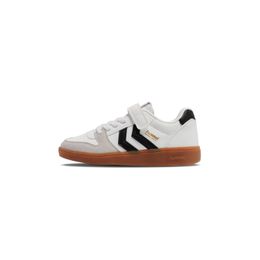 Hummel M&auml;dchen Sneaker "HANDBALL PERFEKT SP JR", Gr. 29, wei&szlig;, Synthetik, Schuhe, leichtes PU-Obermaterial, elastische Schn&uuml;rsenkel