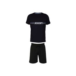 JOOP! JOOP Herren Schlafanzug "Pyjama Core Pyjama Set", Gr. L, schwarz, Obermaterial: 95% Baumwolle CO. 5% Elasthan EL., Homewear-Sets