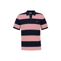 Gant Herren Poloshirt "Poloshirt BLOCK STRIPE POLO", pink, Gr. XXL, Obermaterial: 100% Baumwolle CO., Shirts