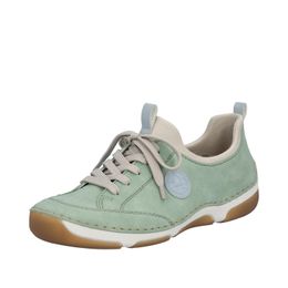 Rieker Damen Slip-On Sneaker, Gr. 40mint, Lederimitat, Schuhe, Slipper, Schlupfschuh, Freizeitsneaker aus Lederimitat