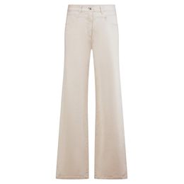 Peter Hahn Brax - Super Slim Fit-Jeans Modell Laura Flared, beige, Gr. 36 / S - Baumwolle