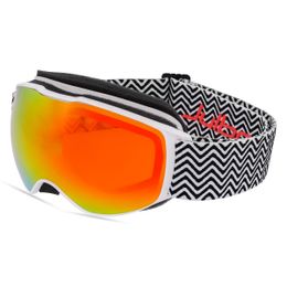 Julbo ECHO J753 SKI | Kinder Skibrillen Unisex | Fassung: Kunststoff Schwarz Wei&szlig; | Glasfarbe: Orange