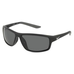 Nike RABID 22 DV2371 | Unisex-Sonnenbrille | Fassung: Vollrand, Quadratisch, Kunststoff, Schwarz | Glasfarbe: Grau