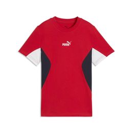 Puma T-Shirt Jungen Gr&ouml;&szlig;e 116 feuerrot / schwarz / wei&szlig;