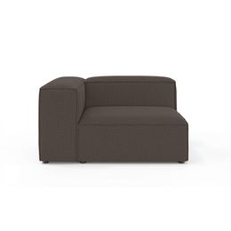 Sofa-Eckelement OTTO HOME "HAILY Sessel mit Armlehne links/rechts, Ma&szlig;e B/T/H: 130/100/72 cm", braun, B:130cm H:72cm T:100cm, 100% Polyester, Polsterelemente, Sofa-Eckelement, als Modul oder separat verwendbar, f&uuml;r individuelle Zusammenstellung