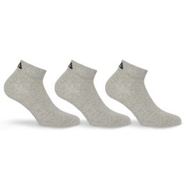 Kurzsocken Fila "UNISEX INVISIBLE PLAIN SOCKS", Damen, Gr. 43-46, grau, Baumwolle, Elasthan, Polyester, elastisch, Socken Kurzsocken, mit Logostickerei