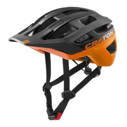 Fahrradhelm Cratoni "MTB - Fahrradhelm AllRace schwarz/neonorange matt", schwarz, Helme, 100% Erzeugnis unbest Zusammensetzg EuZ., Fahrradhelm
