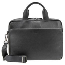 JOOP! Messenger Bag JOOP "cardona pandion briefbag mhz", Herren, Gr. B/H/T: 40cm x 31cm x 10cm, schwarz, Leder, gepflegt, unifarben, Taschen Messenger Bag