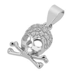 Adelia&acute;s Kettenanh&auml;nger ADELIA&acute;S "Damen Anh&auml;nger &iquest; Totenkopfanh&auml;nger aus 925 Silber mit Zirkonia", silber, Schmuckanh&auml;nger, Damen, Kettenanh&auml;nger
