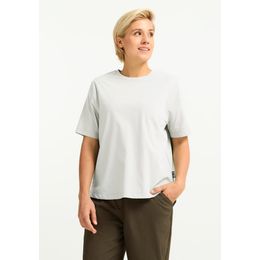T-Shirt Jack Wolfskin "TRAVEL T W", Damen, Gr. XXL (48), starkwei&szlig;, Obermaterial: 100% POLYESTER, Shirts T-Shirt