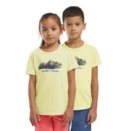 T-Shirt Jack Wolfskin "HIKING GRAPHIC T KIDS", Jungen, Gr. 176, print, daisy, Obermaterial: 100% POLYESTER, Shirts T-Shirt