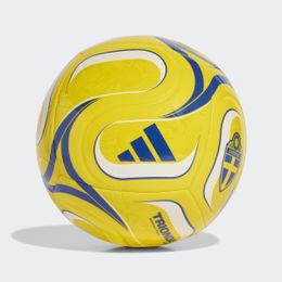 Fu&szlig;ball adidas Performance "SVFF CLB HOME" Gr. 5, gelb, hazy gelb, royal blau, B&auml;lle, Kinder, 5, 0,4 g, Fu&szlig;ball, Fu&szlig;ball WM Schweden, B:22,3cm H:17,3cm T:22cm