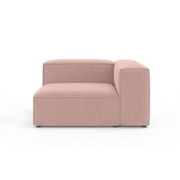 Sofa-Eckelement OTTO HOME "HAILY Sessel mit Armlehne links/rechts, Ma&szlig;e B/T/H: 130/100/72 cm", rot (coral), B:130cm H:72cm T:100cm, 100% Polyester, Polsterelemente, Sofa-Eckelement, als Modul oder separat verwendbar, f&uuml;r individuelle Zusammenstellung