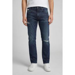 Slim-fit-Jeans Calvin Klein Jeans "SLIM JEANS", Herren, Gr. 32, L&auml;nge 34, deep dusk, Denim/Jeans, Obermaterial: 98% Baumwolle, 2% Elasthan, unifarben, slim fit lang, Jeans Slim-fit-Jeans, Slim fit