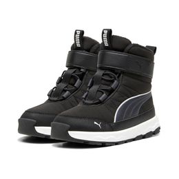 Winterboots Puma "EVOLVE BOOT AC+ PS", M&auml;dchen, Gr. 32, Puma schwarz, strong gray, Puma wei&szlig;, Textil, Schuhe Winterboots, Snowboots, Winterstiefel, Winterschuhe