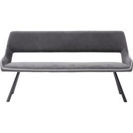 Sitzbank MCA furniture "Bayonne", grau (dunkelgrau, grau, anthrazit), B:175cm H:50cm T:50cm, Polyester, Sitzb&auml;nke, Sitzbank, bis 280 kg belastbar, Sitzh&ouml;he 50 cm, wahlweise 155 cm-175 cm breite