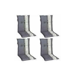 M&ouml;bel Kraft Auflagen 4er-Set Garden grau Ma&szlig;e (cm): B: 50 H: 80 &raquo; M&ouml;bel Kraft