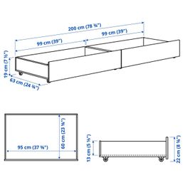 IKEA GULLABERG Bettkasten 2er-Set