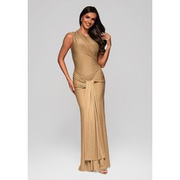 Ombre Abendkleid 'Blanca' Damen Gr&ouml;&szlig;e 34 gold Winterkleid