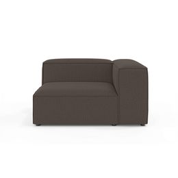 Sofa-Eckelement OTTO HOME "HAILY Sessel mit Armlehne links/rechts, Ma&szlig;e B/T/H: 130/100/72 cm", braun, B:130cm H:72cm T:100cm, 100% Polyester, Polsterelemente, Sofa-Eckelement, als Modul oder separat verwendbar, f&uuml;r individuelle Zusammenstellung