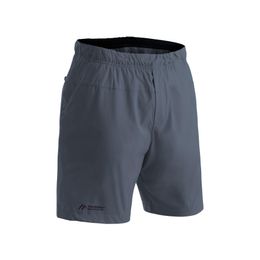 Funktionsshorts Maier Sports "Fortunit Short M", Herren, Gr. 60, Normalgr&ouml;&szlig;en, blau (graublau), 100% Polyester, Hosen Funktionsshorts