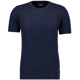 Rundhalspullover Ragman, Herren, Gr. 54, marineblau, Strick, 100% Baumwolle, Rundhals, Pullover Rundhalspullover