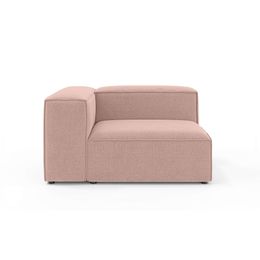 Sofa-Eckelement OTTO HOME "HAILY Sessel mit Armlehne links/rechts, Ma&szlig;e B/T/H: 130/100/72 cm", rot (coral), B:130cm H:72cm T:100cm, 100% Polyester, Polsterelemente, Sofa-Eckelement, als Modul oder separat verwendbar, f&uuml;r individuelle Zusammenstellung