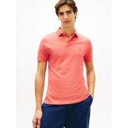 Poloshirt Tommy Hilfiger "1985 REGULAR POLO", Herren, Gr. XL, orange (vintage rot), Piqu&eacute;, Obermaterial: 96% Baumwolle, 4% Elasthan, hoch geschlossener Ausschnitt, Shirts Poloshirt, aus Piqu&eacute;