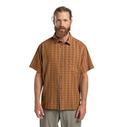 Funktionshemd Jack Wolfskin "MESETA SHIRT M", Herren, Gr. L (52), Normalgr&ouml;&szlig;en, check, autumnleaves, Obermaterial: 100% POLYESTER, Hemden Funktionshemd
