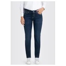 Slim-fit-Jeans MAC, Damen, Gr. 44, L&auml;nge 28, blau (new basic wash), Denim/Jeans, Obermaterial: 97% Baumwolle, 3% Elasthan, slim fit, Jeans Slim-fit-Jeans