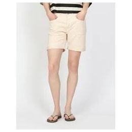 Boyfriend-Hose Gang "Gang Jeans Short 94NICA SHORTS", Damen, Gr. 29, beige (sand beige), Stoff, 97% Baumwolle, 3% Elasthan, Hosen