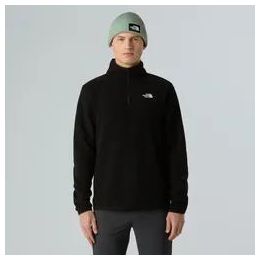 Fleecepullover The North Face "M GLACIER FLEECE 1/4 ZIP JACKET", Herren, Gr. 3XL, tnf schwarz, Obermaterial: 100% Polyester, Sweatshirts Fleecepullover, 1/4-langer Rei&szlig;verschluss, aus Polyester, feuchtigkeitsabweisend