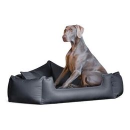 tierlando SPENCER Eckiges Orthop&auml;disches Hundebett schwarz/ graphit 1,25 m, 26 cm, 1,25 m