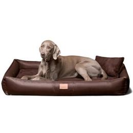 tierlando CLIFFORD SOFT orthop&auml;disches Hundebett braun 85 cm, 16 cm, 60 cm