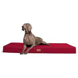 tierlando HUGO BASIC Hundematratze dunkelrot 1 m, 13 cm, 80 cm