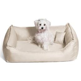 tierlando DONALD ORTHO Hundebett Anti Haar M L XL XXL 80 100 120 150cm creme 1,2 m, 25 cm, 90 cm