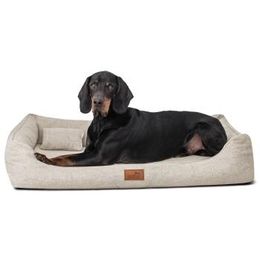 tierlando WILLIAM Couture - Orthop&auml;disches Hundebett creme 1,1 m, 22 cm, 85 cm