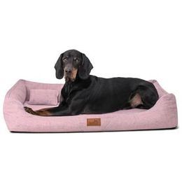 tierlando WILLIAM Couture - Orthop&auml;disches Hundebett altrosa 1,3 m, 22 cm, 1 m