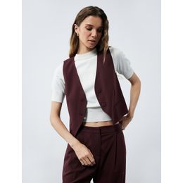 KOTON Weste Damen Gr&ouml;&szlig;e S/M bordeaux
