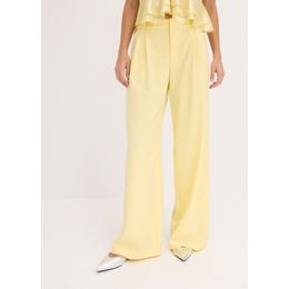 bonprix Marlenehose, gelb, Gr.40, Hose in Marlene-Form