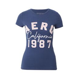 A&eacute;ropostale T-Shirt 'CALIFORNIA 1987' Damen Gr&ouml;&szlig;e XL navy / rosa / wei&szlig;