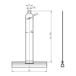 Rademacher Befestigungsfeder 140mm ab SW50 4051 (96000018)