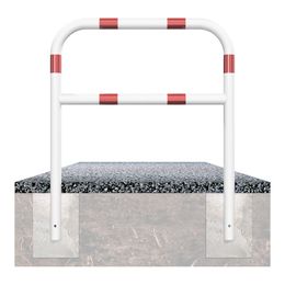 Schake Abweiseb&uuml;gel aus Stahlrohr &Oslash; 60 x 2,5 mm Breite: 1500 mm, H&ouml;he: 1400 mm + Querholm, beschichtet, zum Einbetonieren (465_33B)