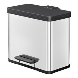 Hailo &Ouml;ko duo Plus L, Tret-M&uuml;lltrenner, 17 + 9 ltr, Edelstahl (6302000)