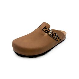 THIES Clogs 'THIES 1856 Eco Bio Leo Belt Clog' female Brown size 42