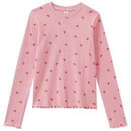 Yigga M&auml;dchen Langarmshirt mit Kirsch-Allover