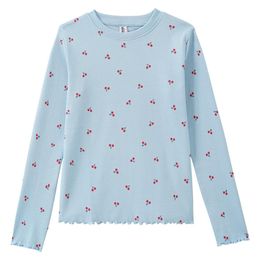 Yigga M&auml;dchen Langarmshirt mit Kirsch-Allover