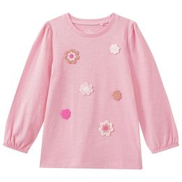 Topolino M&auml;dchen Langarmshirt mit H&auml;kelblumen