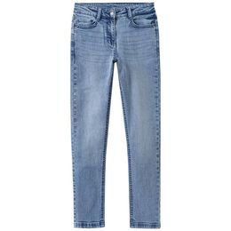 Yigga M&auml;dchen Skinny-Jeans mit Used-Waschung