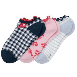 Gina Benotti 3 Paar Damen Sneaker-Socken im Set
